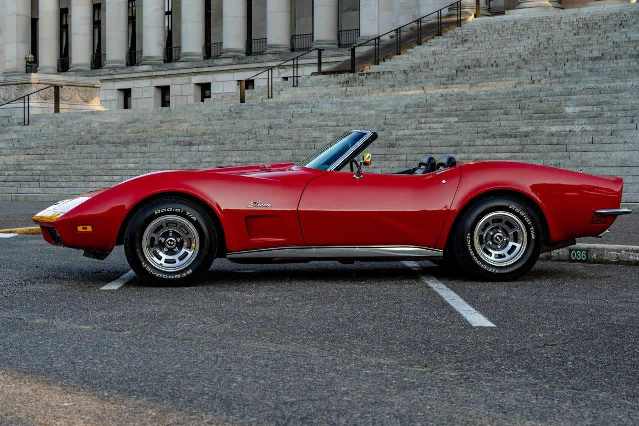 Blood Red Corvette 1973